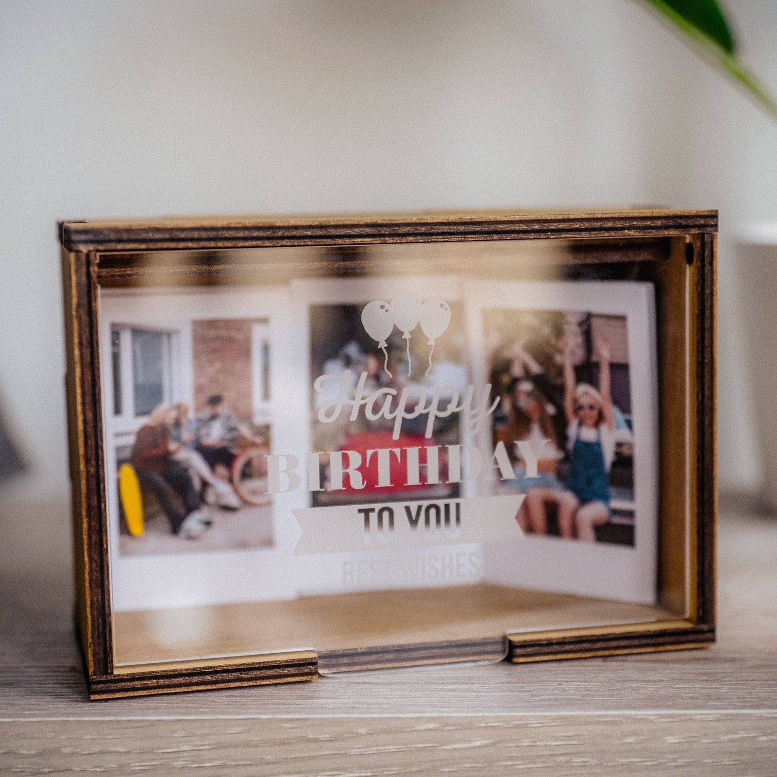 Instax Print Wood Box - Instax Mini Film Storage Box for 200+ Fujifilm