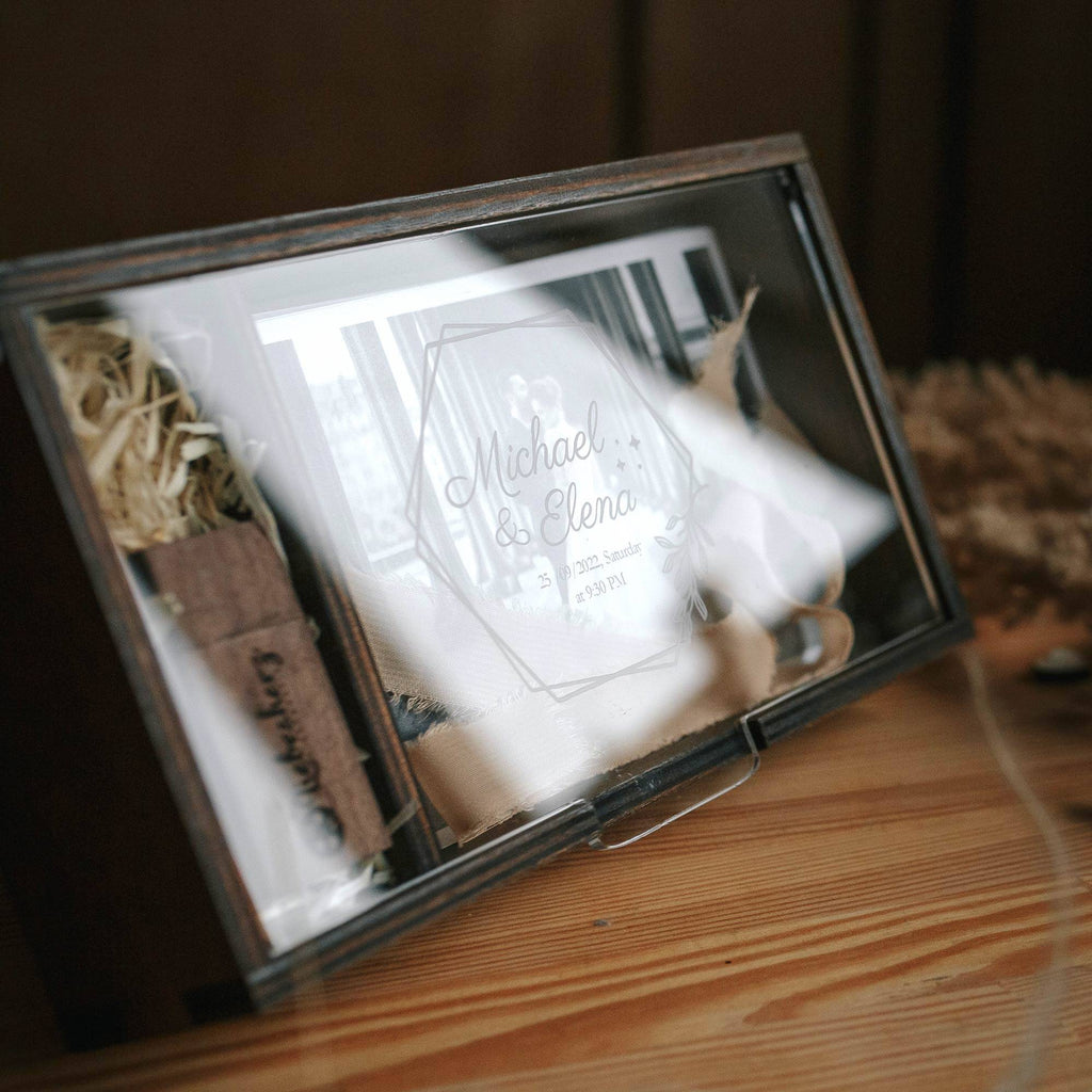 Wooden Photo Box with Acrylic Lid for Prints Packaging | NZHANDICRAFT