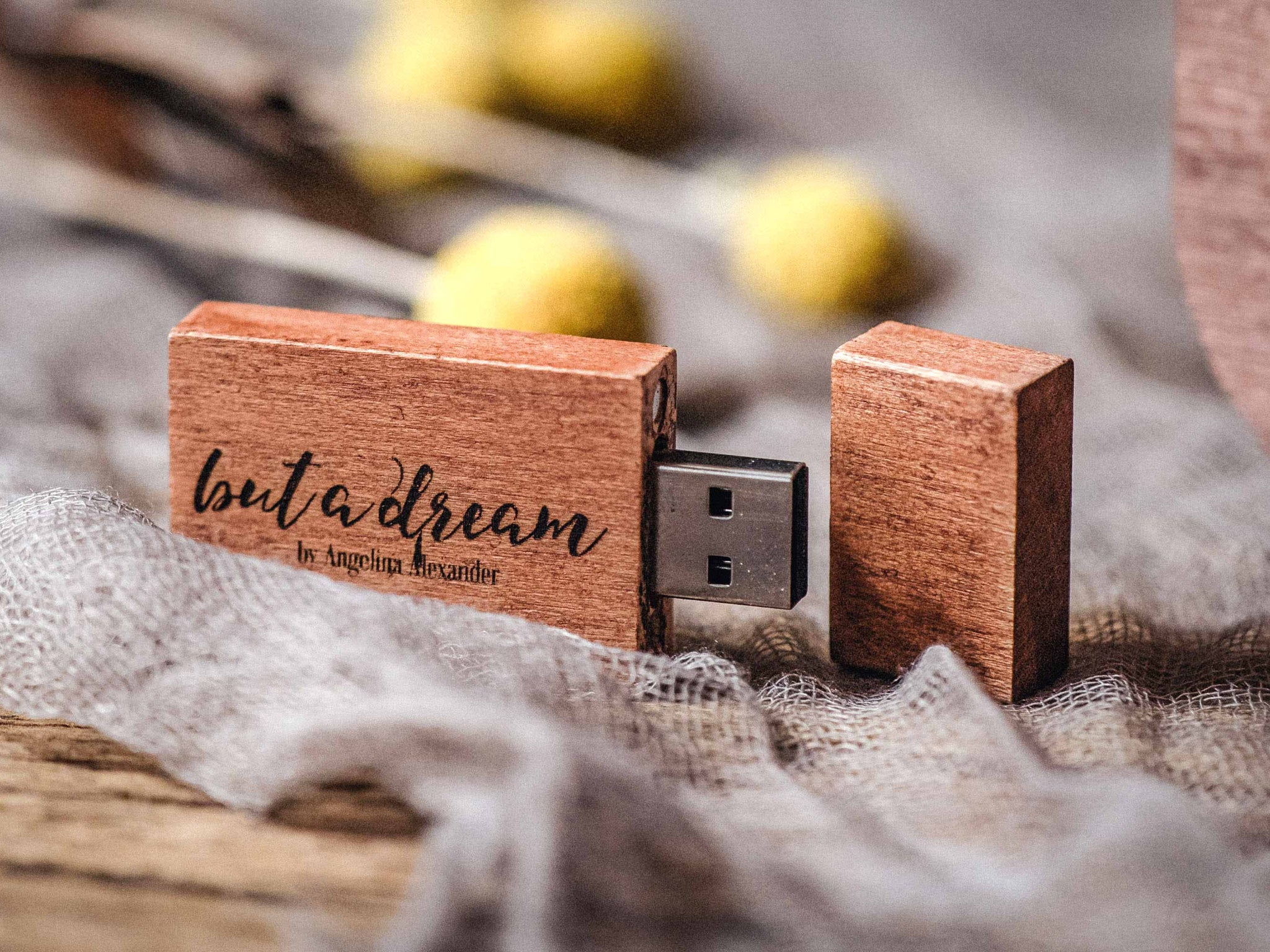 Teak Wooden USB 3.0 Flash Drive - Personalized Gift for Photographers ...