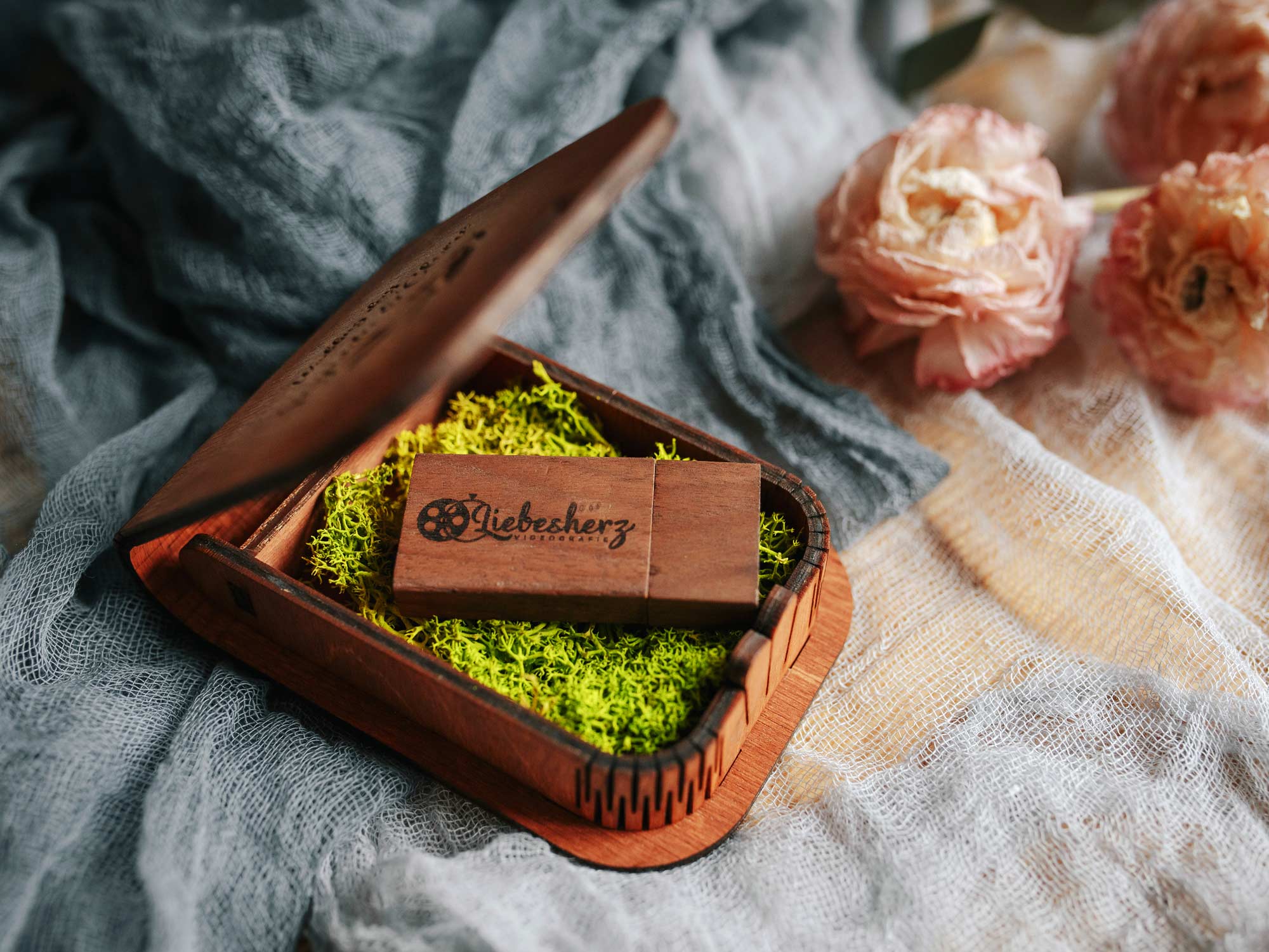 Gift Personalized Box with USB Flash Drive for Wedding Clients ...